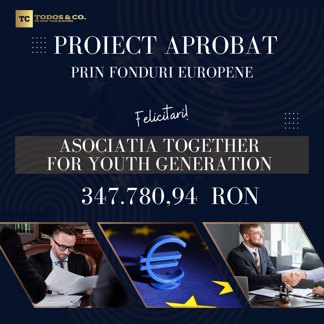 Todos Company anunta admiterea unui proiect, depus de ASOCIATIA ...